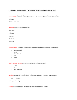 Innate Immunity Practice Test - TH 1 b. TH 2 Briefly, explain how you ...