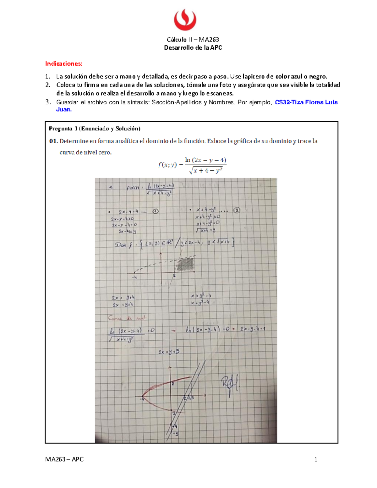 Trabajo Diseño de base de datos (SI400) - Cálculo II – MA26 3 ... Trabajo Diseño de base de datos (SI400) - Cálculo II – MA26 3 ...