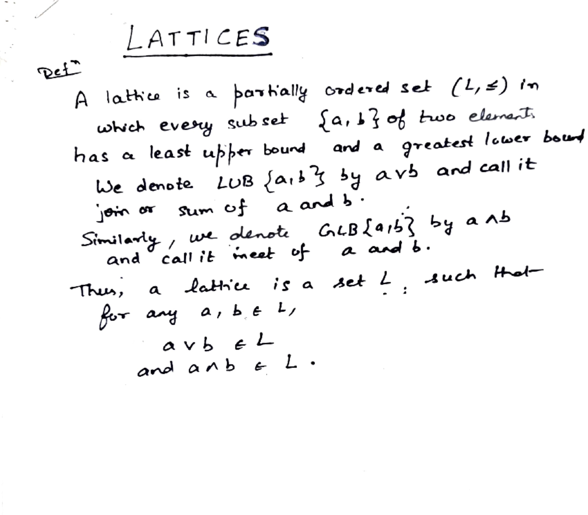 Lattices Notes important - Scanned by CamScanner Wsut the duol stata ...