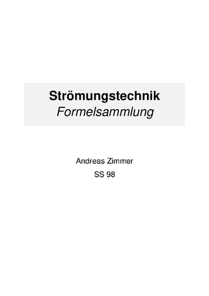 Aufgabensammlung Fluidmechanik - Aufgabensammlung Fluidmechanik ...