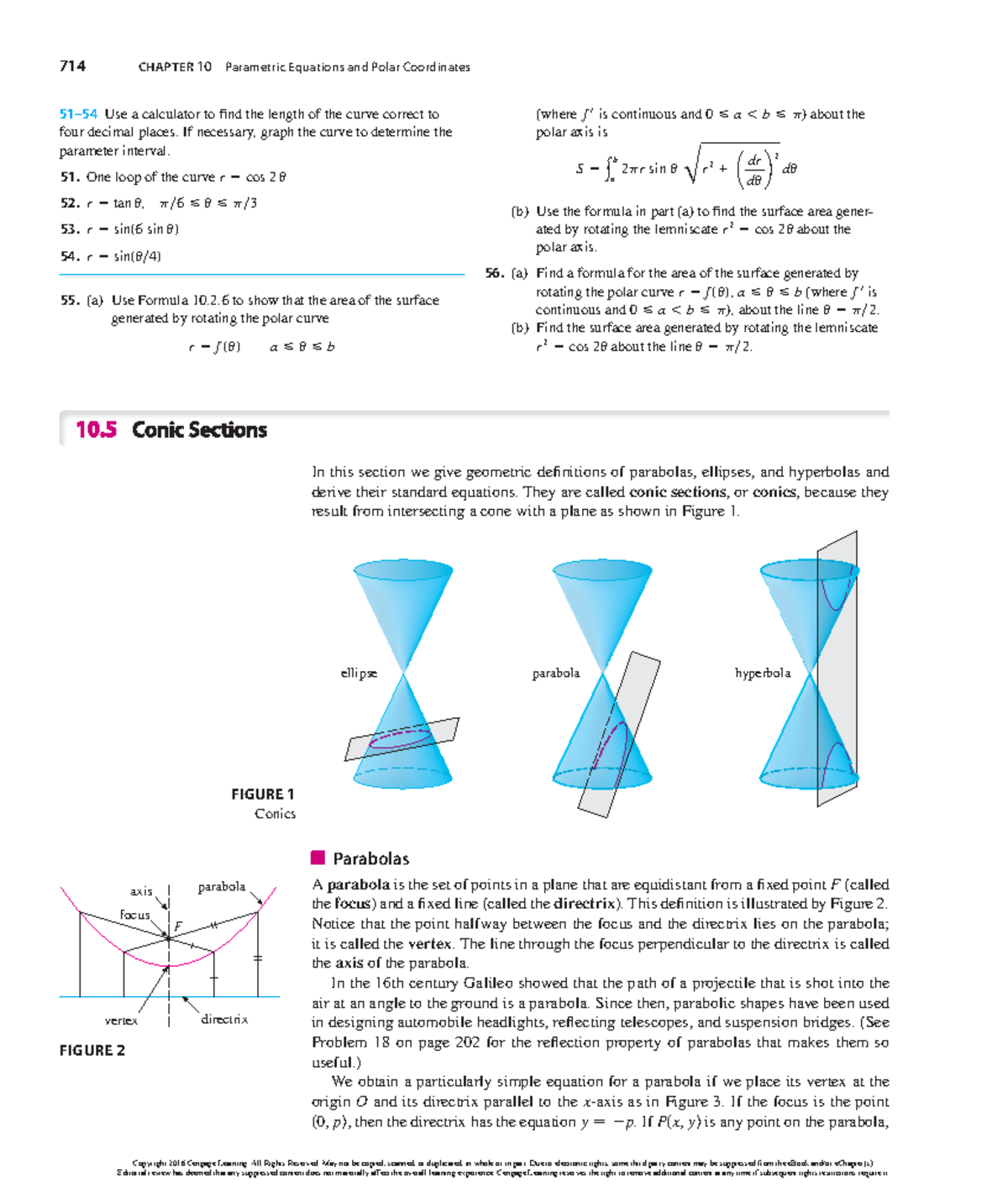 Math ch-10-5 - math work - 714 CHAPTER 10 Parametric Equations and ...