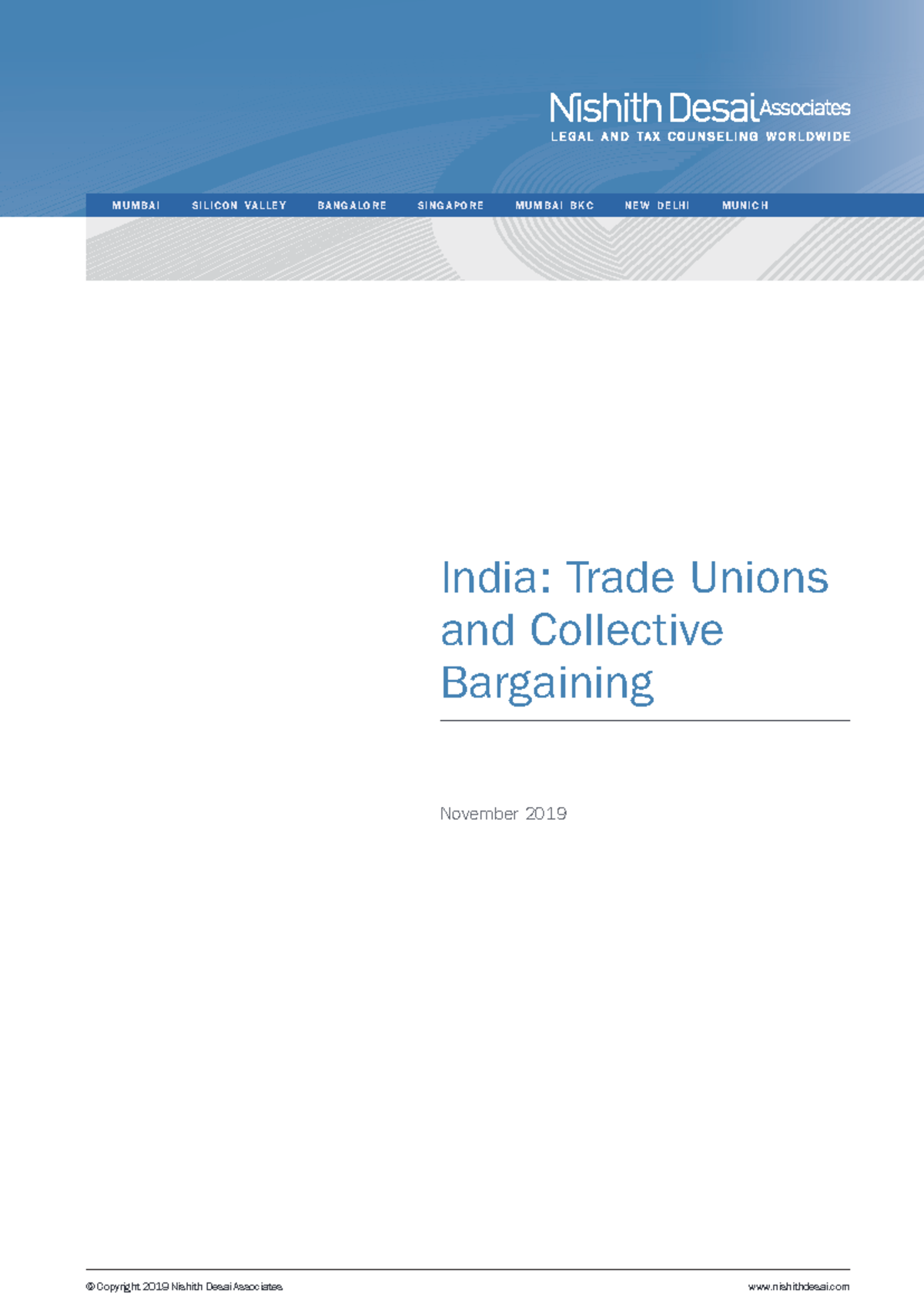 India Trade Unions and Collective Bargaining - In fact, we have ...