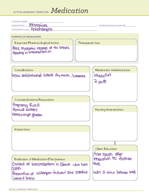 Lorazepam - Medication - ACTIVE LEARNING TEMPLATES Medication STUDENT ...