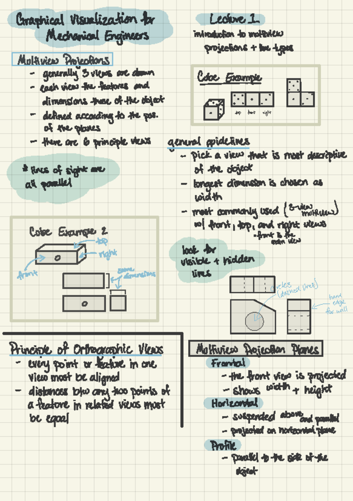 MEEN 104 Notes - Graphical Visualization for Lecture 2- Mechanical ...