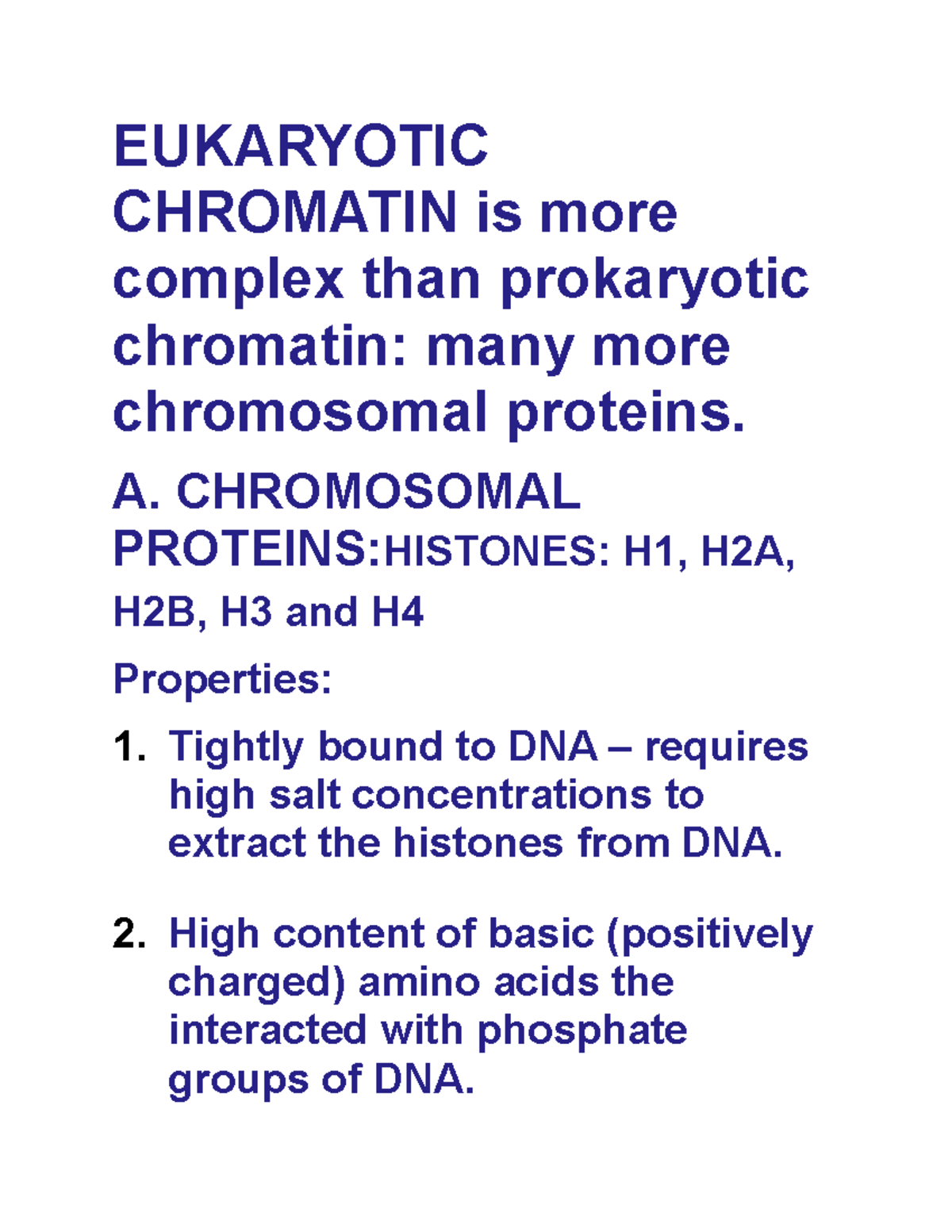 Lecture 10 Chromatin Conformation Eukaryotic Chromatin Is More