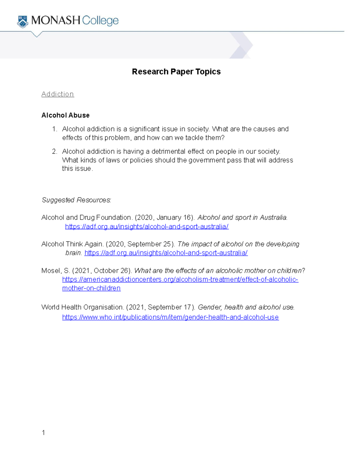 2022 updated - U2 Research Topics - Research Paper Topics Addiction ...