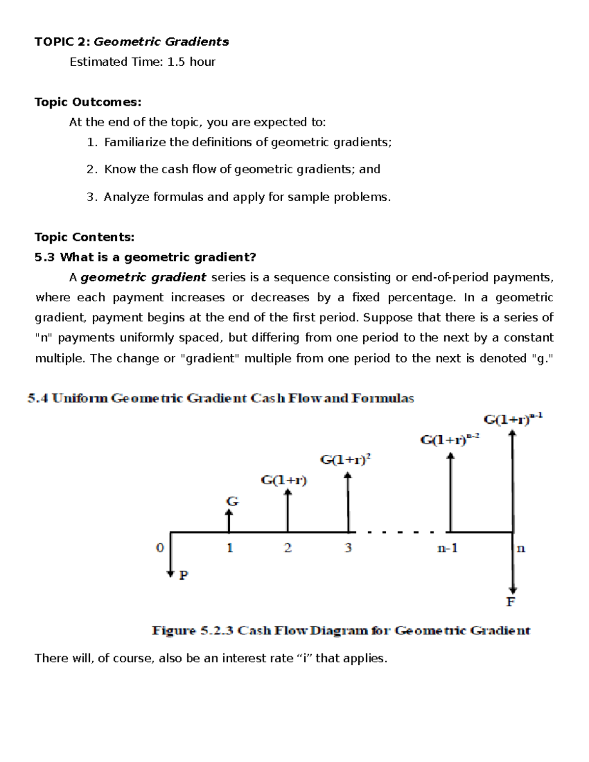 L2 Topic Geometric Gradient - TOPIC 2: Geometric Gradients Estimated ...