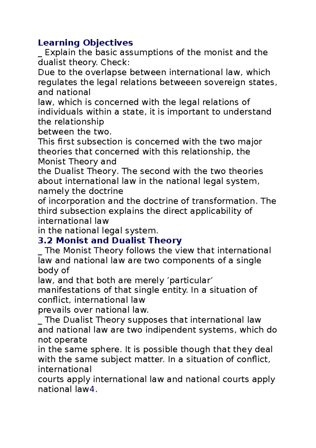 Learning Objectives - Lecture notes Lecture Notes - Learning Objectives ...