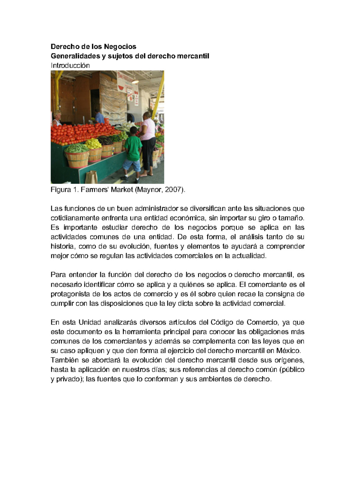 01 Derecho de los Negocios Generalidades y sujetos del derecho ...