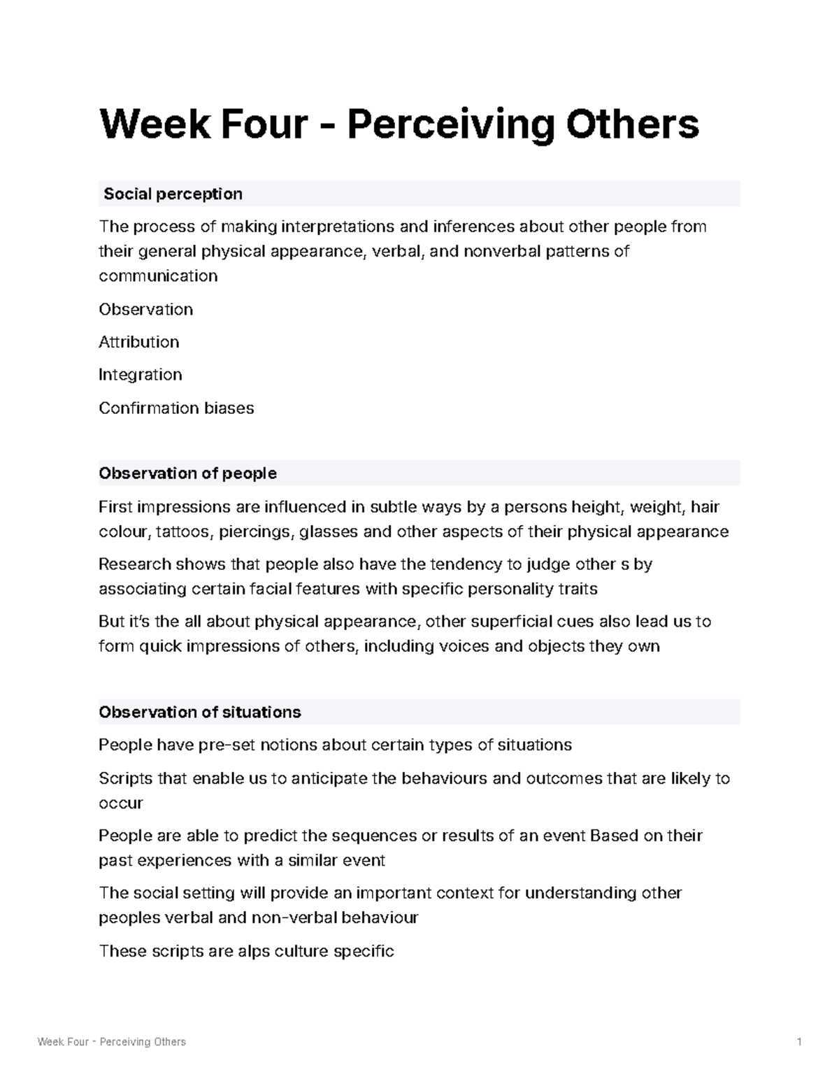 Dda7f97d-982e-4226-aadc-8dd2cb822504 Week Four - Perceiving Others ...