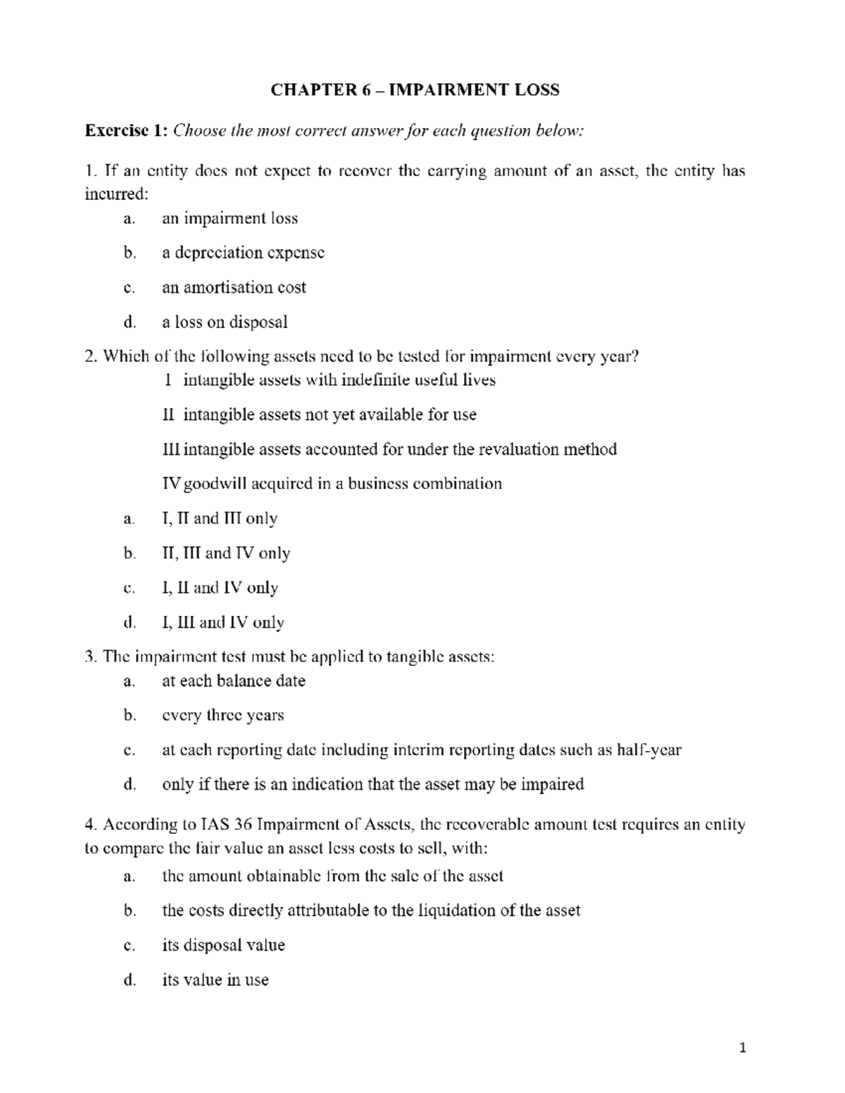 Chapter 6-Exercises - Joburg Enterprises Ltd acquired a building in which to conduct its ...