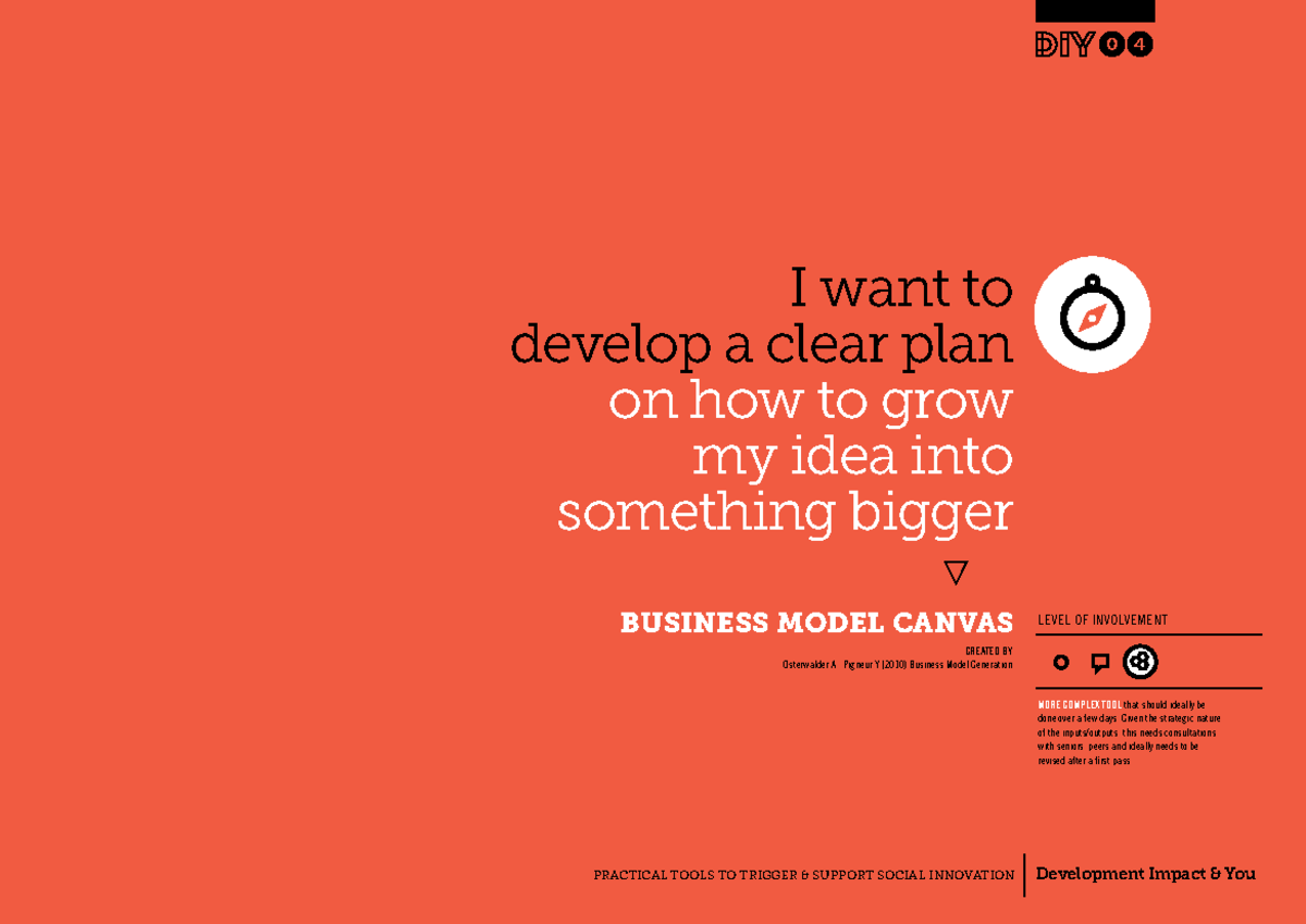 Clear Plan Business Model Canvas - I want to develop a clear plan on ...