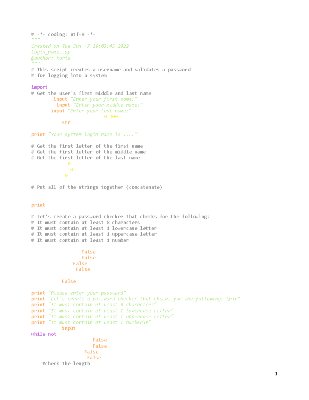 Programming lab 3.3 - coding: utf-8 - """ Created on Tue Jun 7 19:03:45 ...