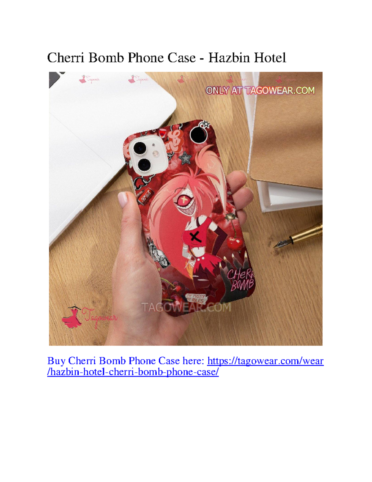 Cherri Bomb Phone Case - Hazbin Hotel - BA05101 - Studocu