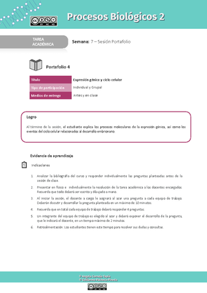 Casos Clínicos Semana 12 - © UPC Todos los derechos reservados PROCESOS BIOLÓGICOS 2 ME Caso ...