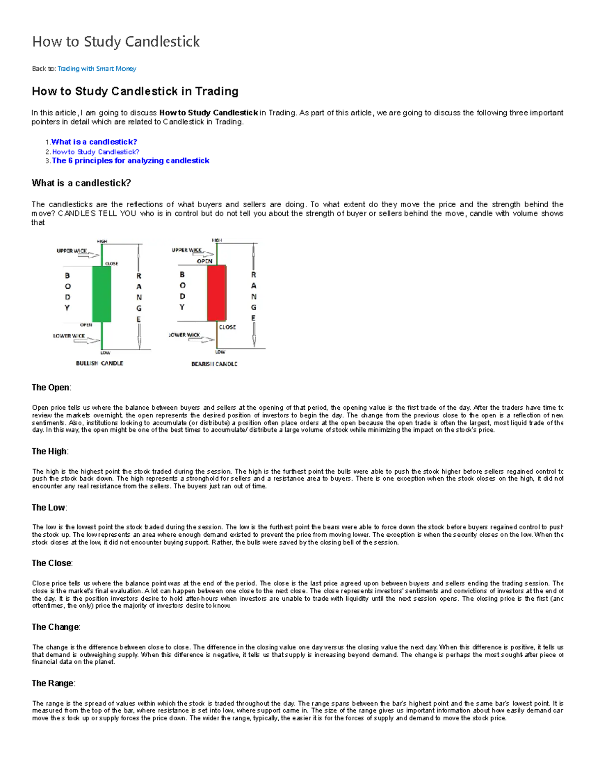 01 How to Study Candlestick - Trading with Smart Money - How to Study ...