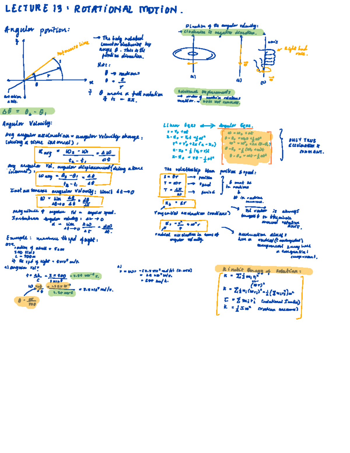 Lecture 13 Rotational Motion - Olivia Fernando MAST10005 2022 SM Assignment Assignment4 closes ...