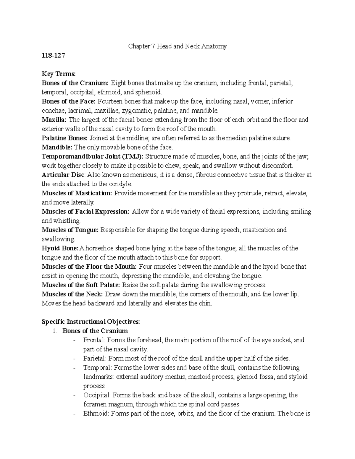 Chapter 7 Head and Neck Anatomy Pt. 2 - Chapter 7 Head and Neck Anatomy ...