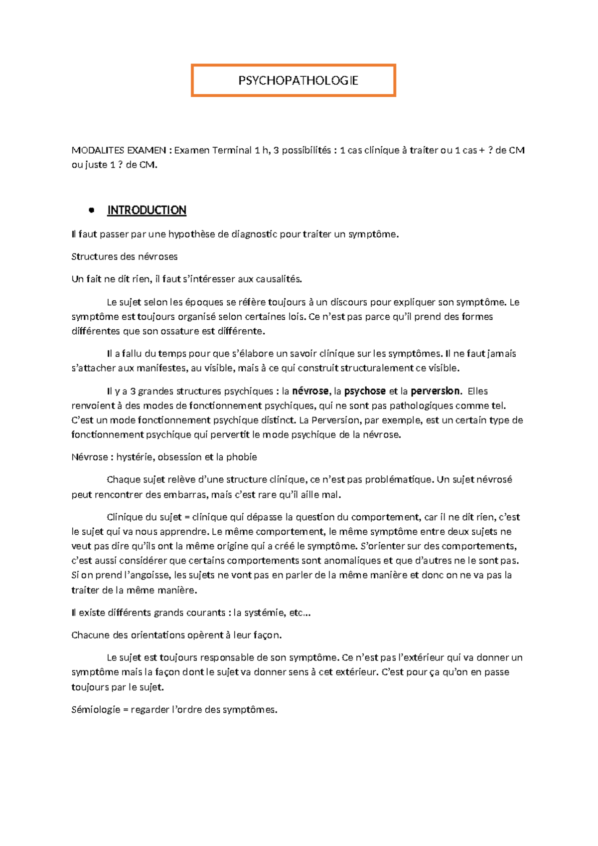 Psychopathologie - détail de la névrose hystérique, de la névrose ...