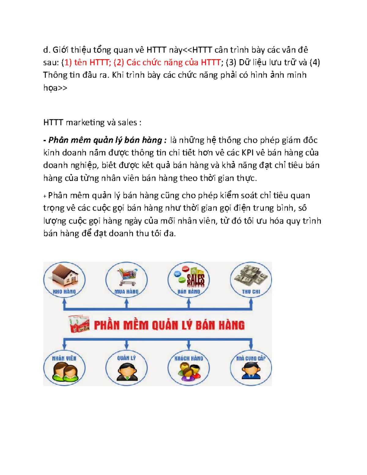 Httt - .... - d. Gi i thi u t ng quan vềề HTTT này