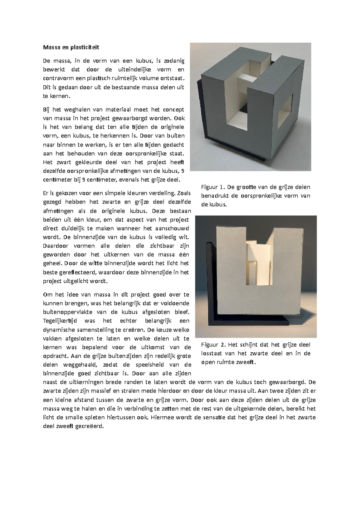 Massa en plasticiteit vs 1 - Massa en plasticiteit De massa, in de vorm ...