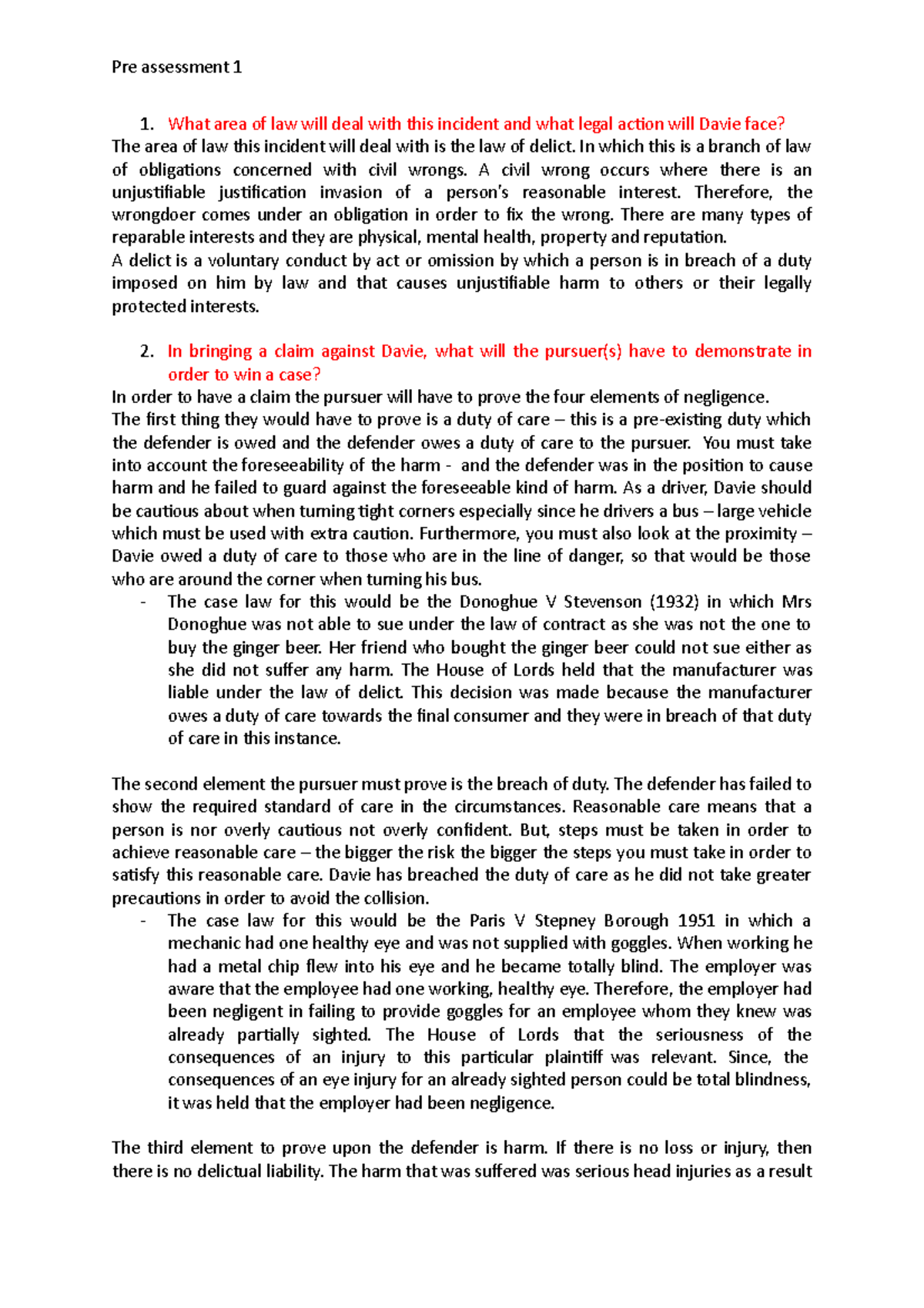 Pre assessment 1 - F19P34 - Studocu