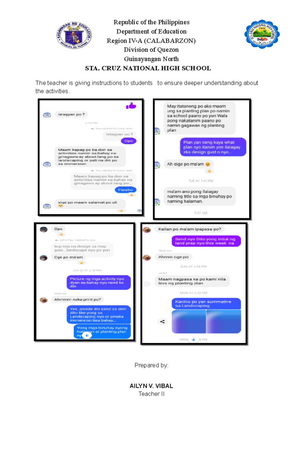 Ailyn V. Vibal Materials AND Method - Department of Education Region IV ...