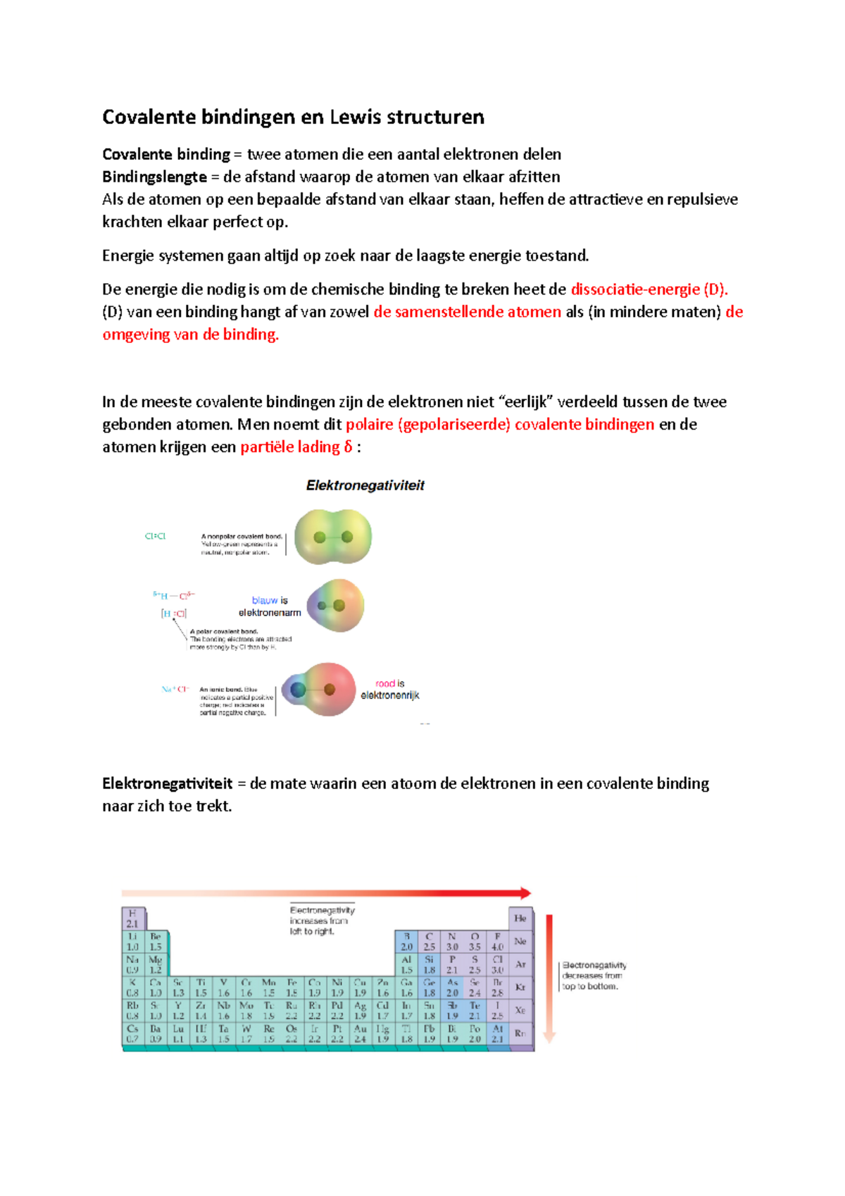 Covalente bindingen en Lewis structuren - Covalente bindingen en Lewis ...