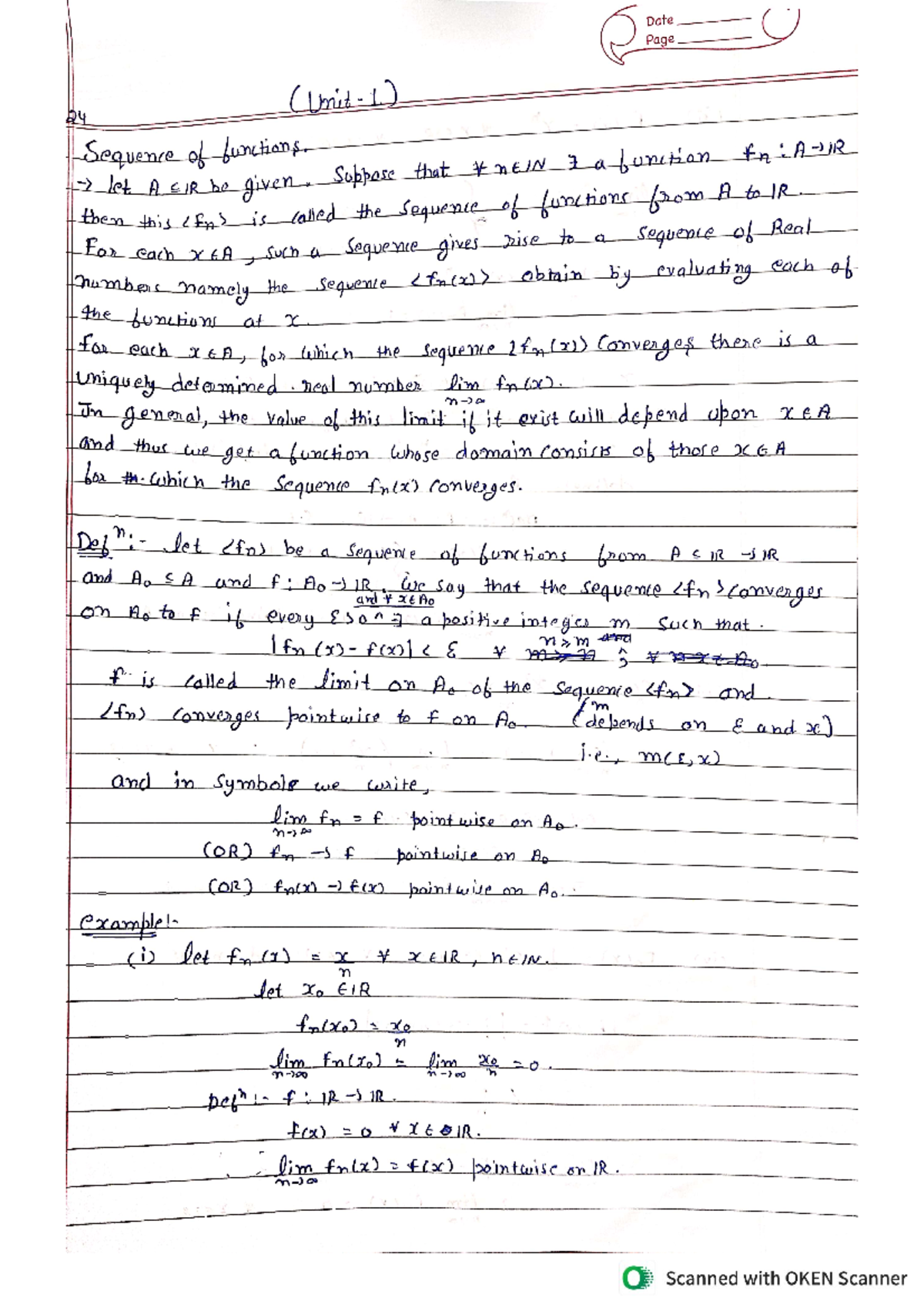 Sequence and series notes 1 - Mathematics - Studocu