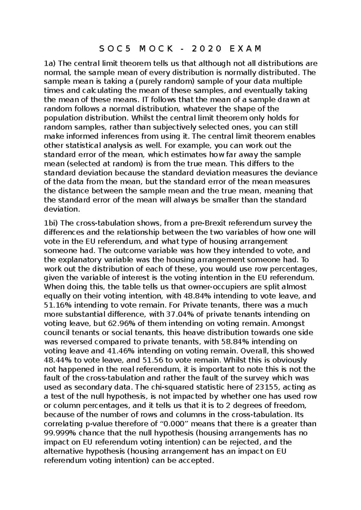 Soc5 Mock attempt - Mock exam essay for SOC5 - S O C 5 M O C K - 2 0 2 ...