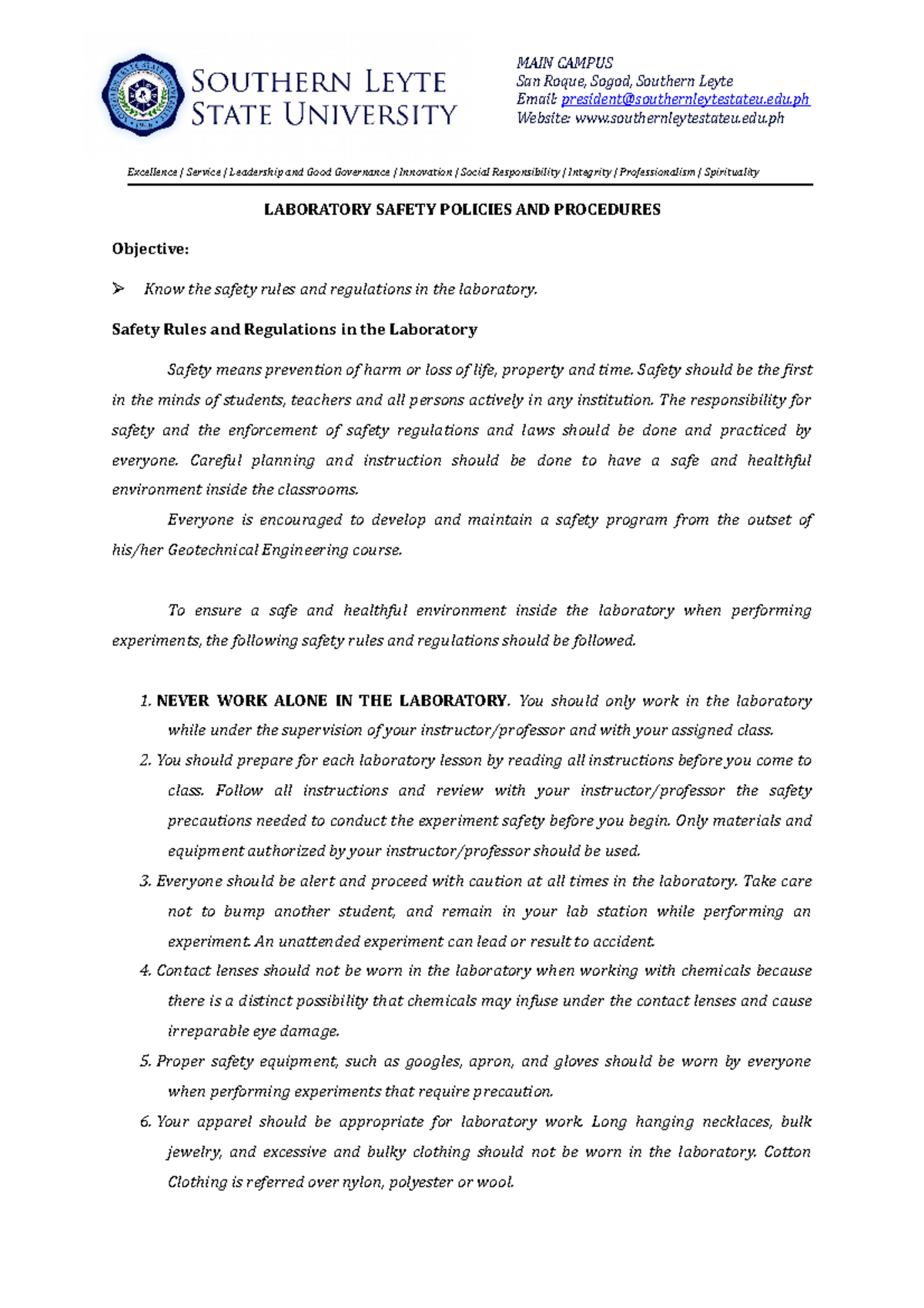 Local media 4156851573762582483 - LABORATORY SAFETY POLICIES AND ...