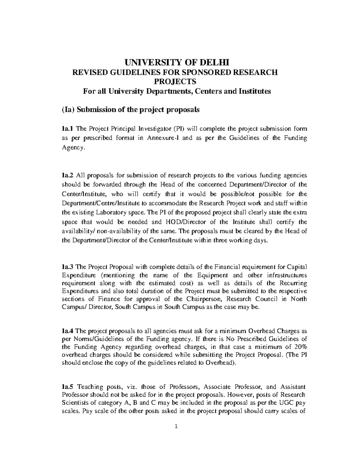 11052022 Revised Project Guidelines 18 - UNIVERSITY OF DELHI REVISED ...