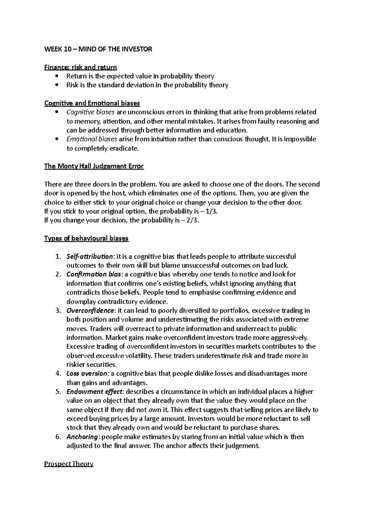 WEEK 10 LECTURE NOTES: FINA3307 2021 - FINA3307 - UWA - Studocu