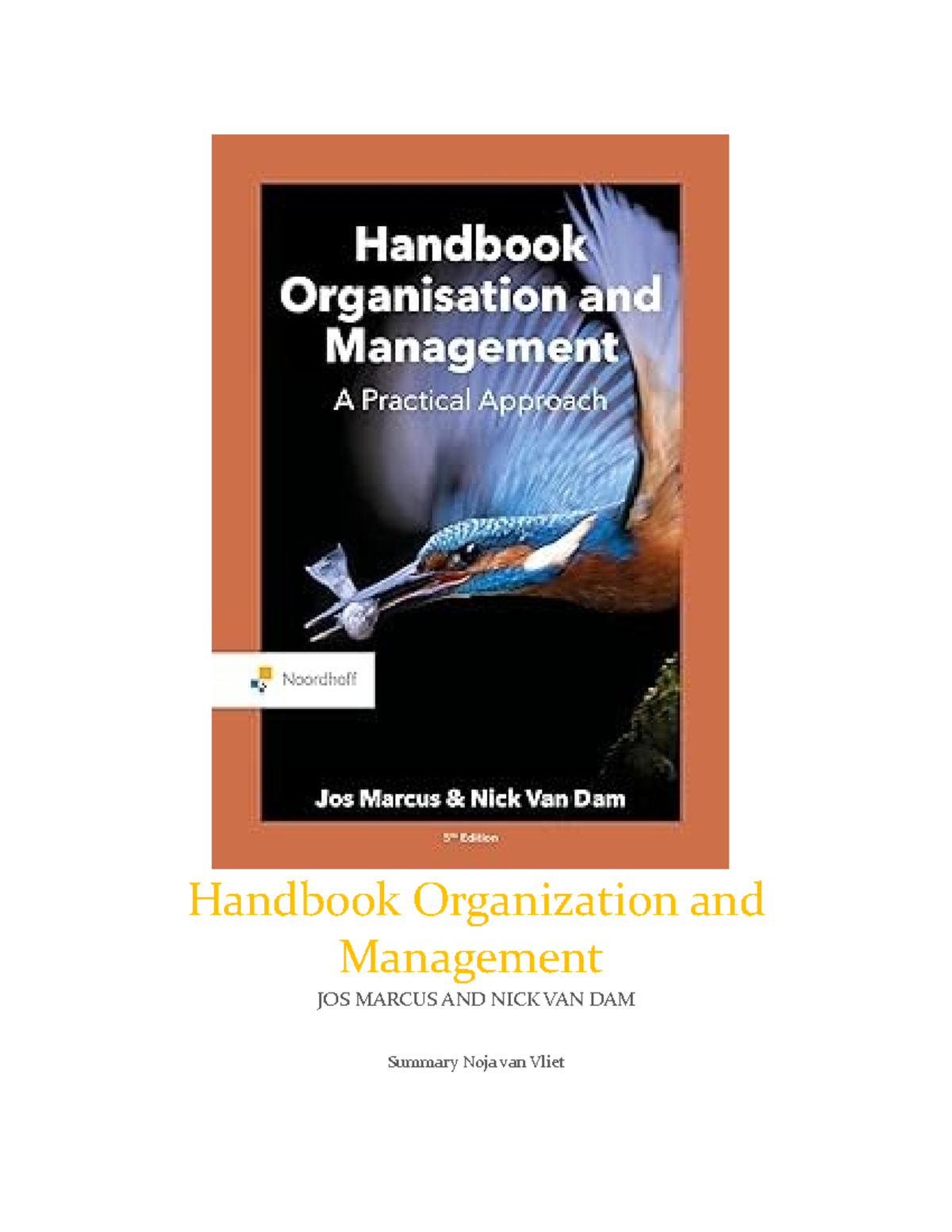 Handbook Organization and Management - Handbook Organization and ...