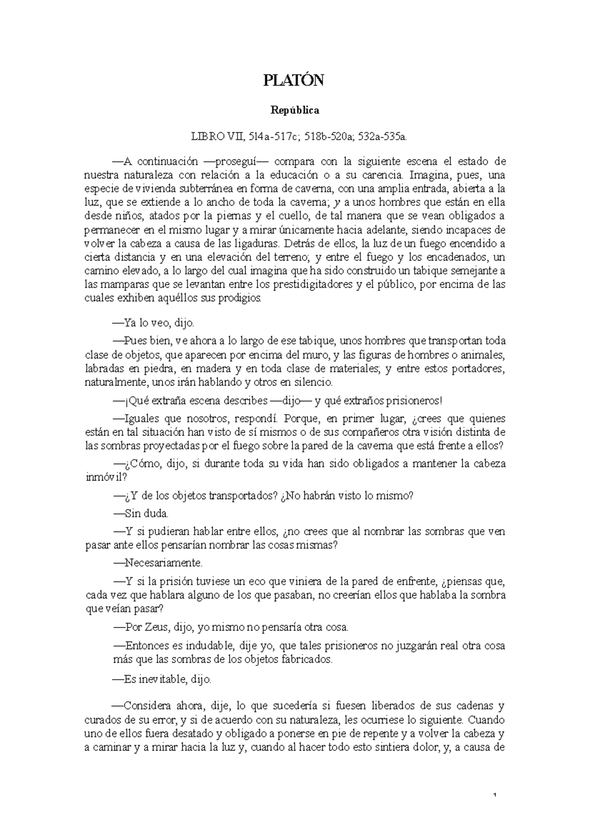 Textos Platón - Apuntes para la asignatura historia de la filosofía ...