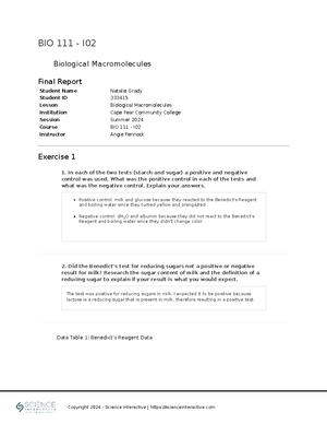 Lab 4: Cells: Prokaryotic and Eukaryotic - Student Name Natalie Grady ...