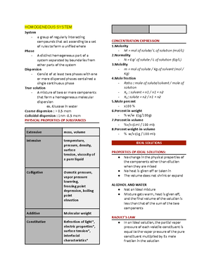 Complexation and Protein Binding - Topic 5: COMPLEXATION AND PROTEIN BINDING COMPLEXATION. - Studocu