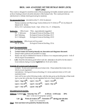 BIOL1410 2021 Summer Syllabus - BIOL 1410 ANATOMY OF THE HUMAN BODY ...