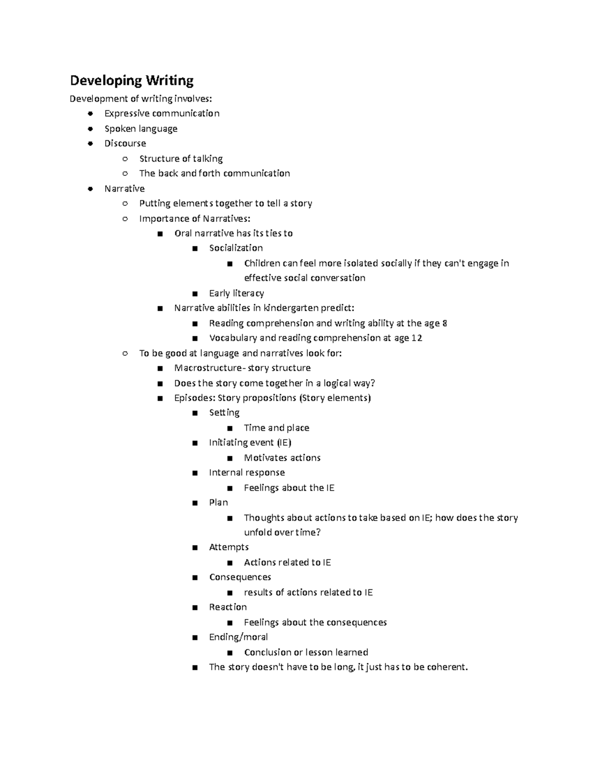 Ch. 9 - Dr. Emily Touchstone - Developing Writing Development of ...