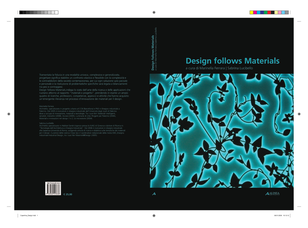Design follows Materials - CCopertina_Design 1opertina_Design 1 0 08/01 ...