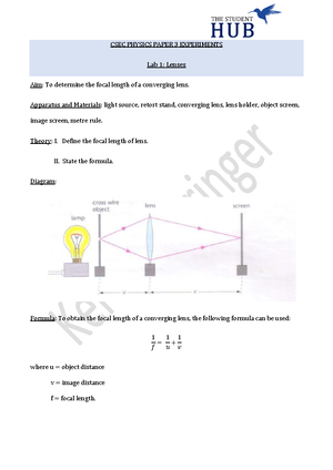 CSEC Mathematics - July 2021 Structured Paper(Paper 2) - Physics - Studocu
