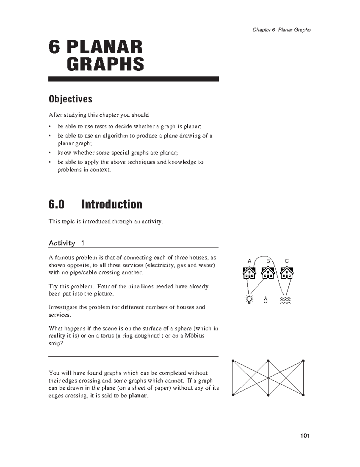 Discrete ch6 - Planar graphs - 6 PLANAR GRAPHS Objectives After ...