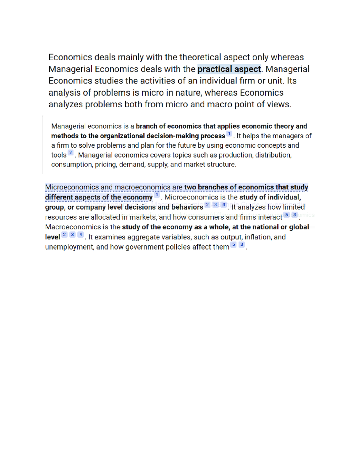 Managerial Economics - Notes - A business cycle is the rise and fall of ...