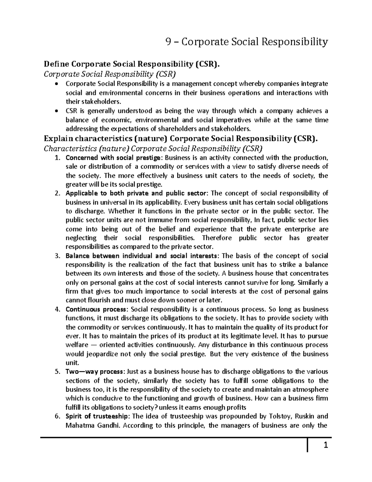 Corporate Social Responsibility - Corporate Social Responsibility (CSR ...