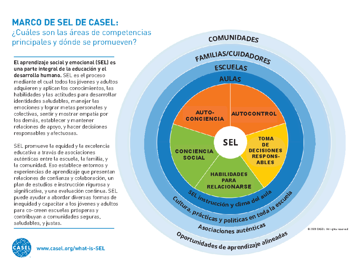 T01 A01 Marco de SEL - todo - casel/what-is-SEL © 2020 CASEL. All ...