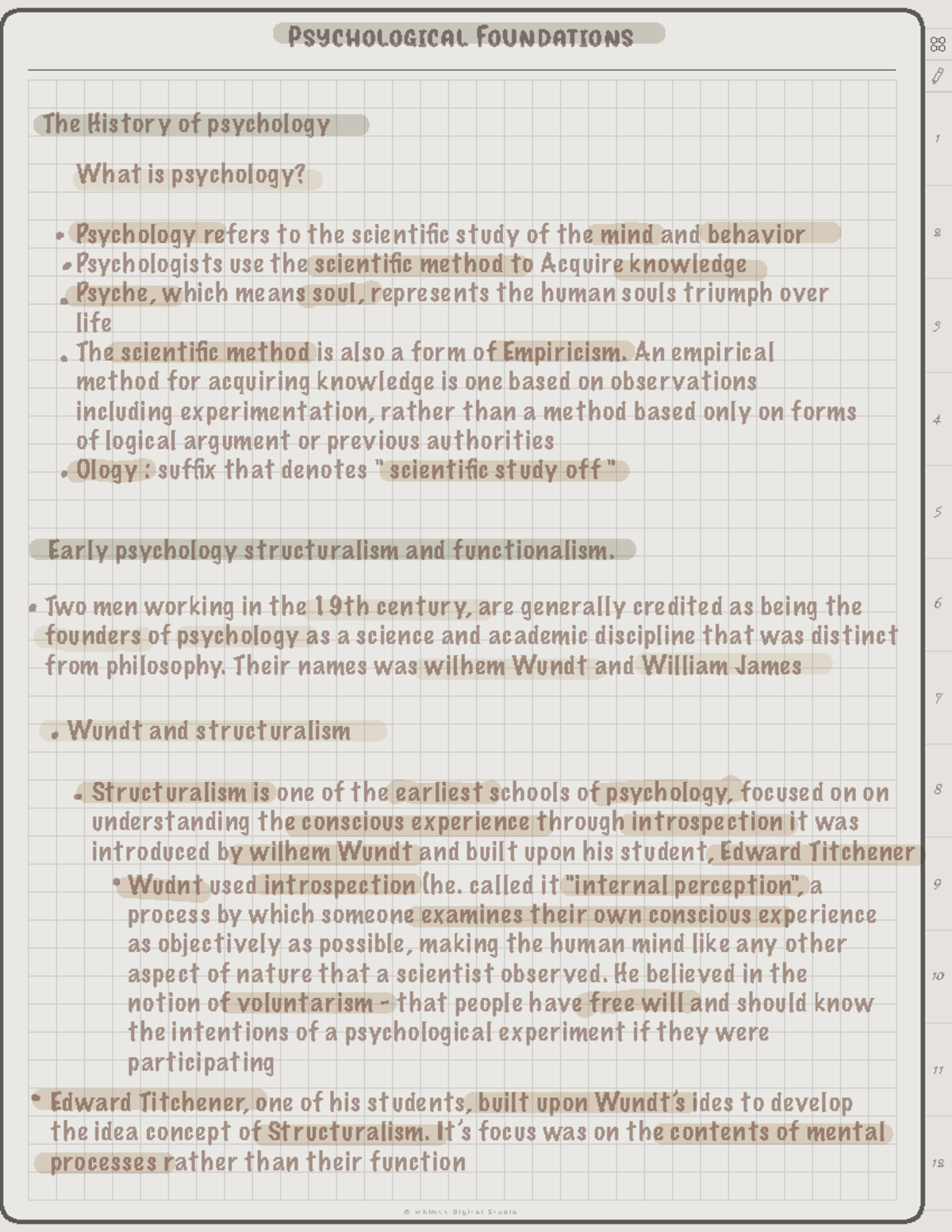 Psychology 1 - Notes - 1 2 3 4 5 6 7 8 9 10 11 12 Psychological ...