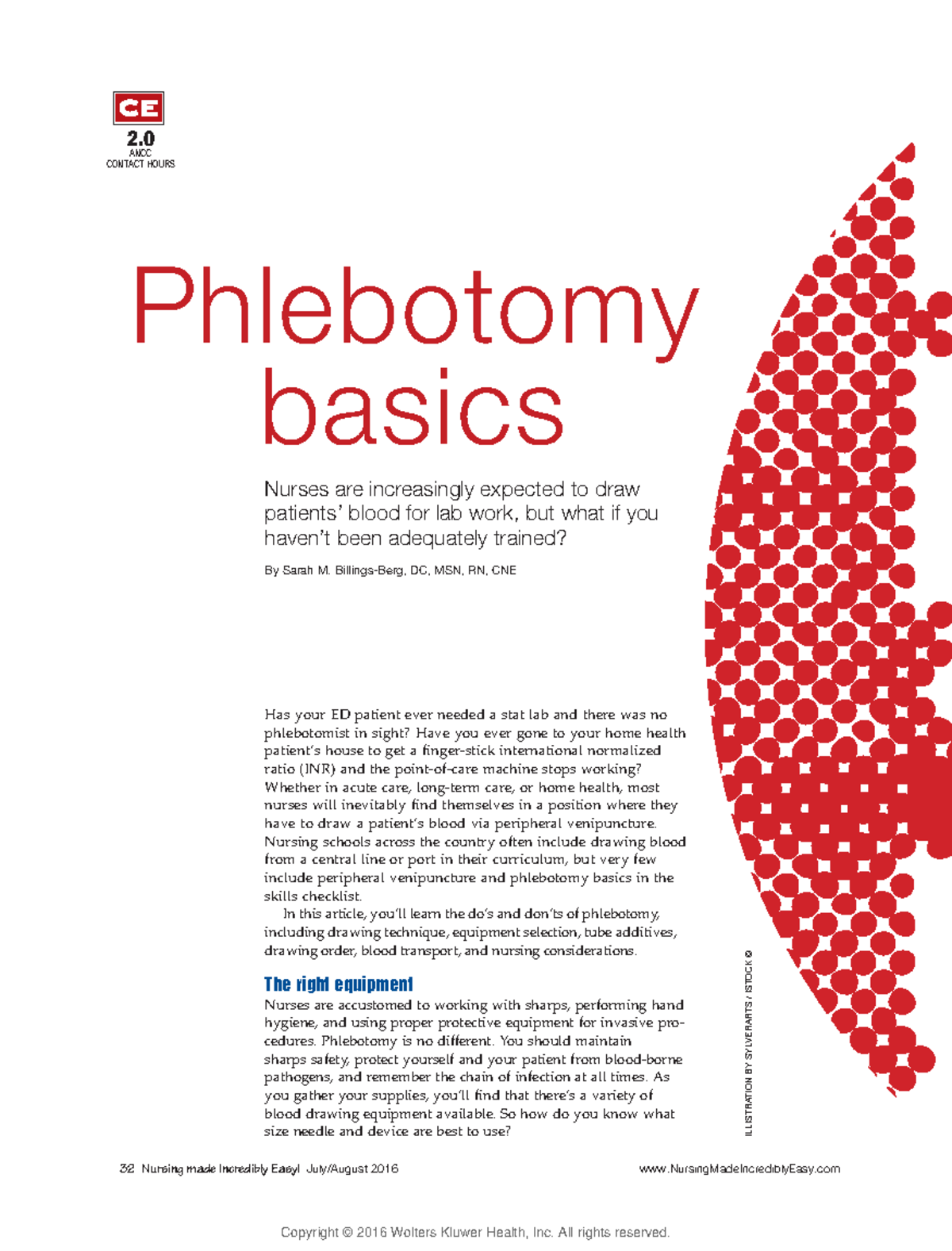 431 Venipuncture Competency - 32 Nursing made Incredibly Easy! July ...