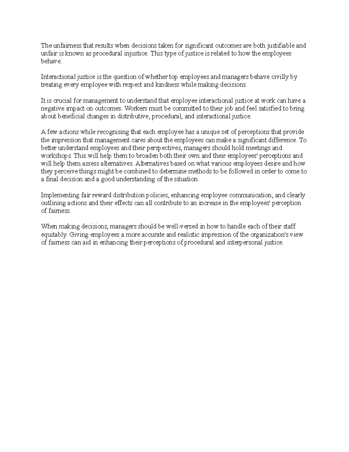 Injustice Activity- Jiya Kochhar - The unfairness that results when ...
