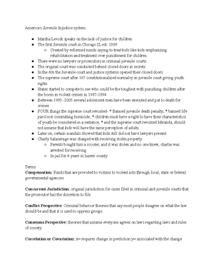 Chapter 3 - Beccaria - Vocab Actus Reus is a guilty act from the ...