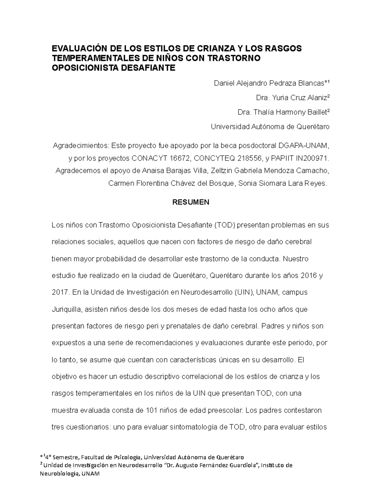 Evaluaci n De Los Estilos De Crianza Y Rasgos Temperamentales De Ni os